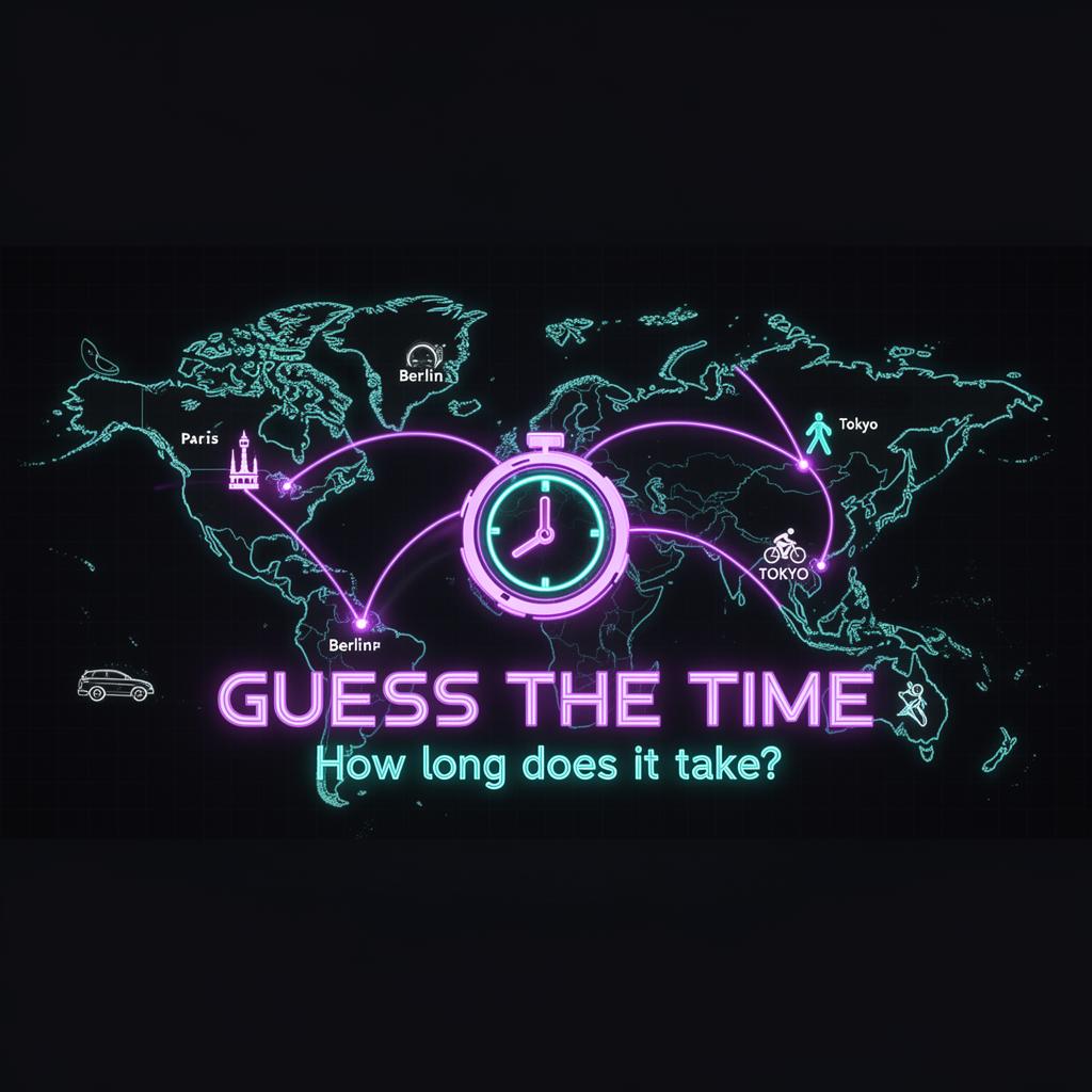 Guess the Time — Free Geography Travel Time Guessing Game | Play Solo ...